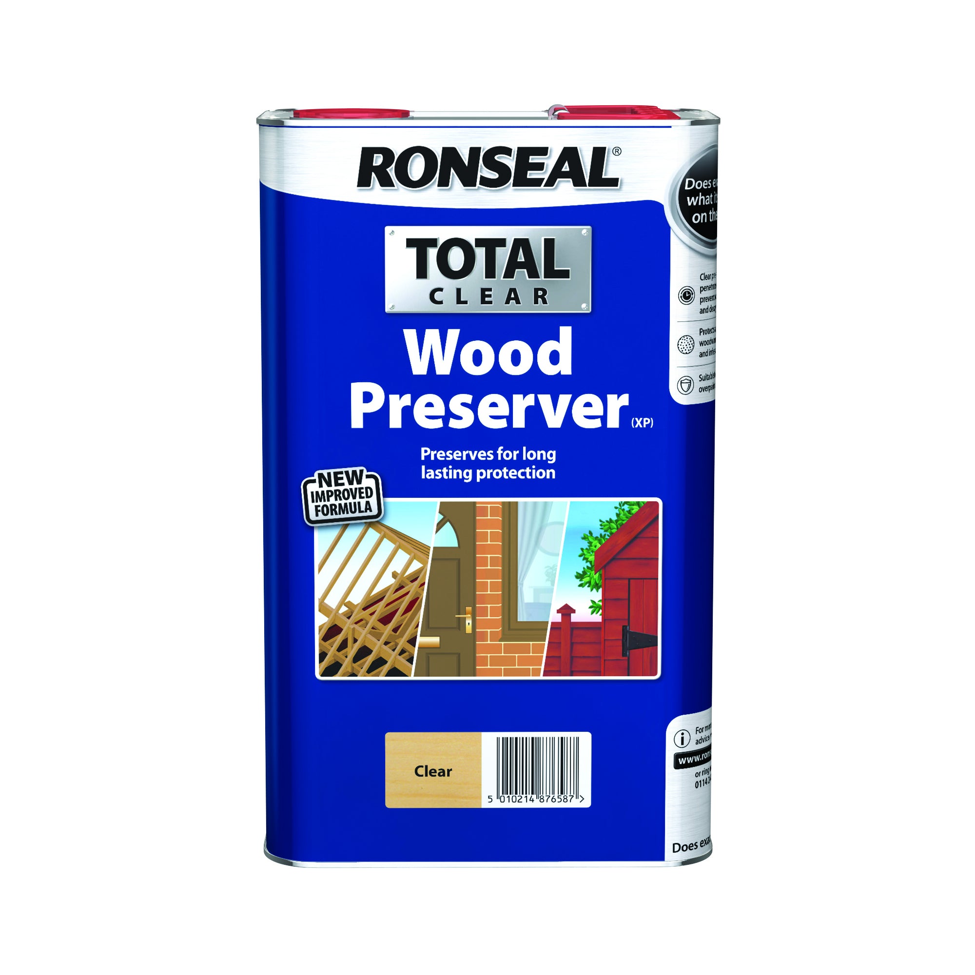 Ronseal Total Wood Preserver Clear 5L