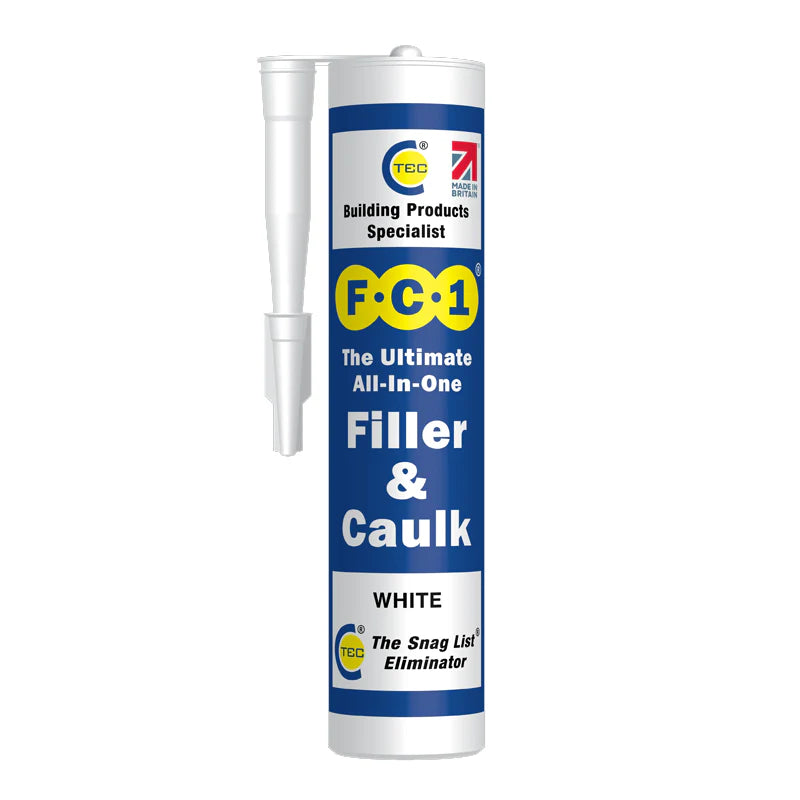C-TEC FC1 All-In-One Filler & Caulk 310ml White